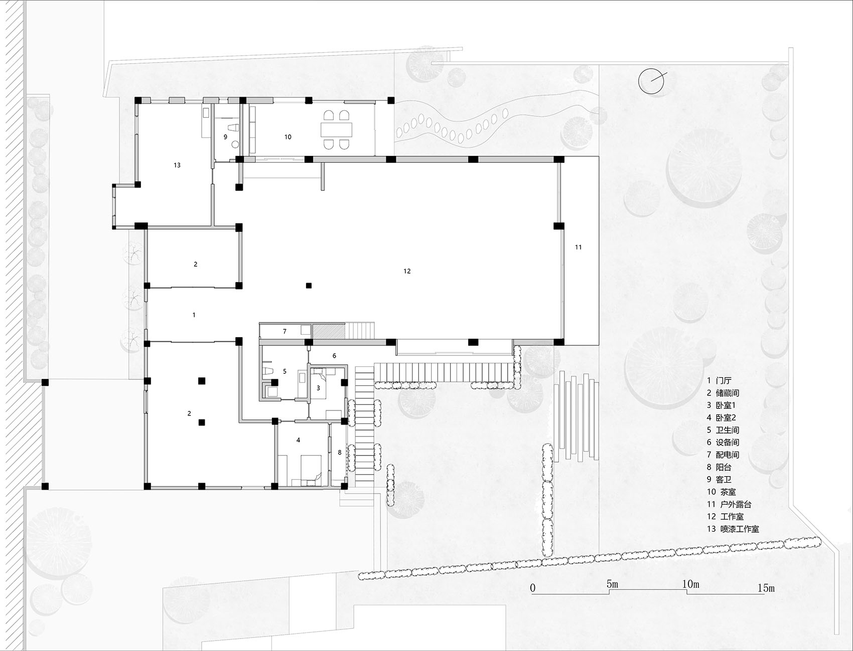 Blue Roof Artist Studio Renovation by REL ARCHITECTS - 谷德设计网