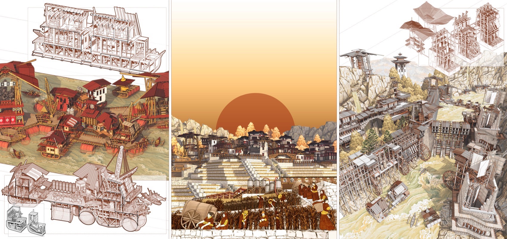 The winning works of the 8th Architectural Drawing Award are on display ...