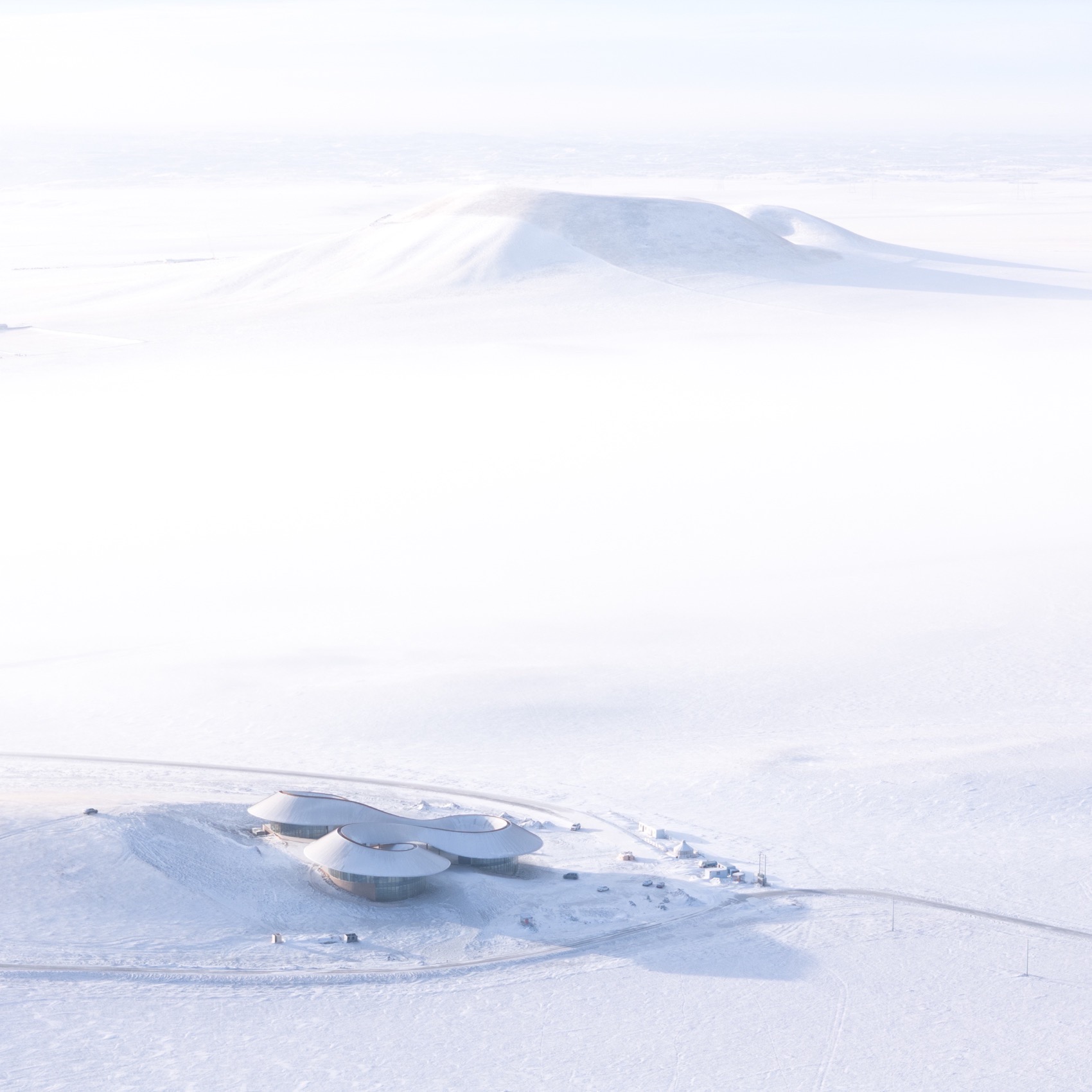 Volcano-In Visitor Center by PLAT ASIA - 谷德设计网