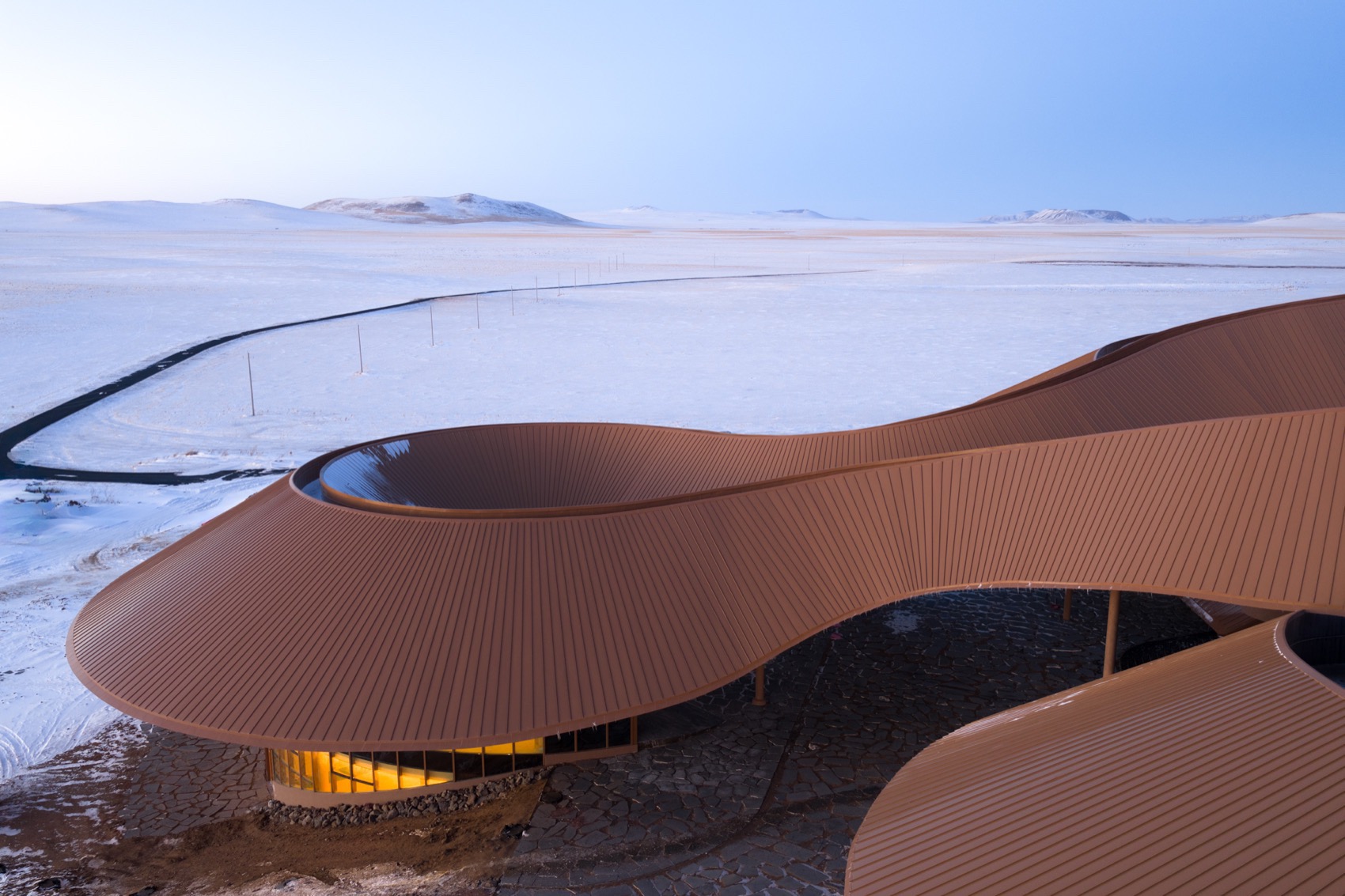 Volcano-In Visitor Center by PLAT ASIA - 谷德设计网