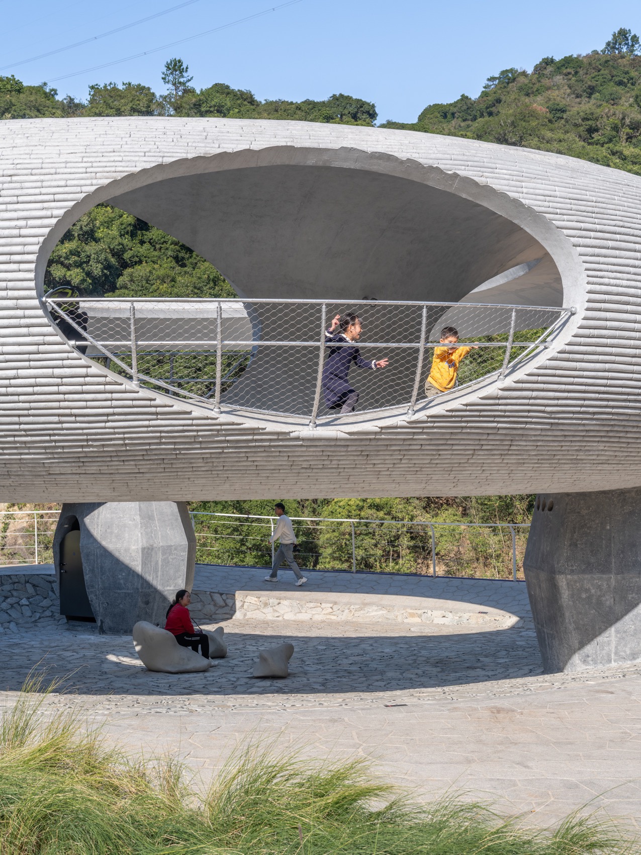 Resting Loop with Views, a Creekside Pavilion among Hills by HCCH ...