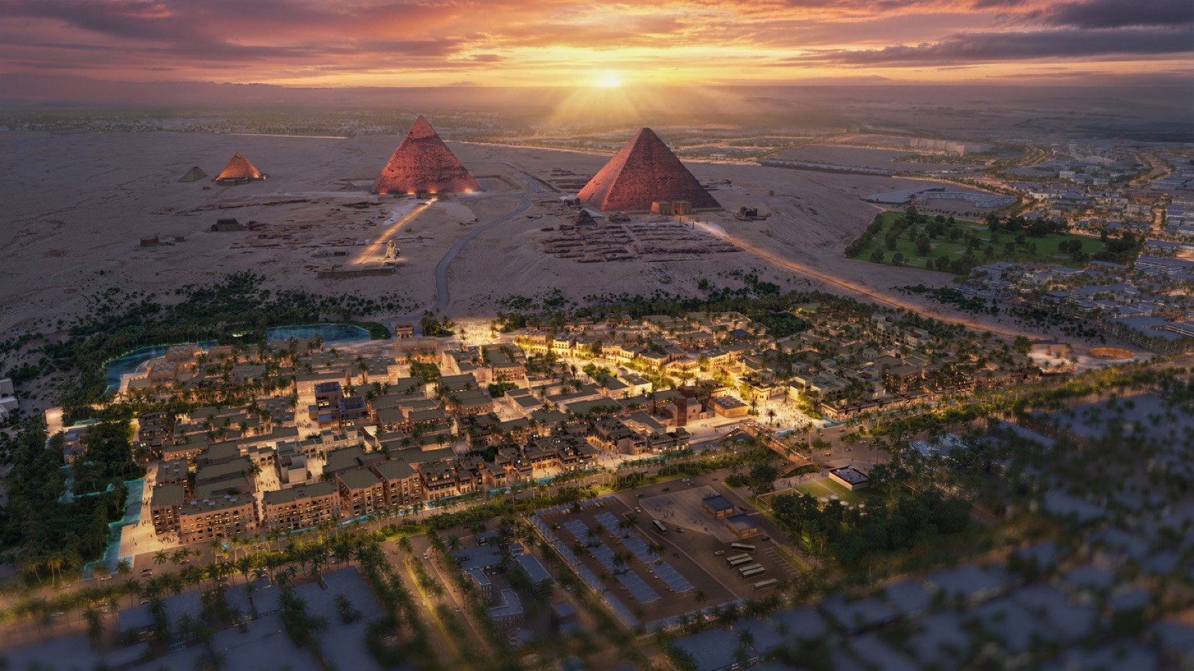 Master Plan for Giza Pyramids area by WATG - 谷德设计网