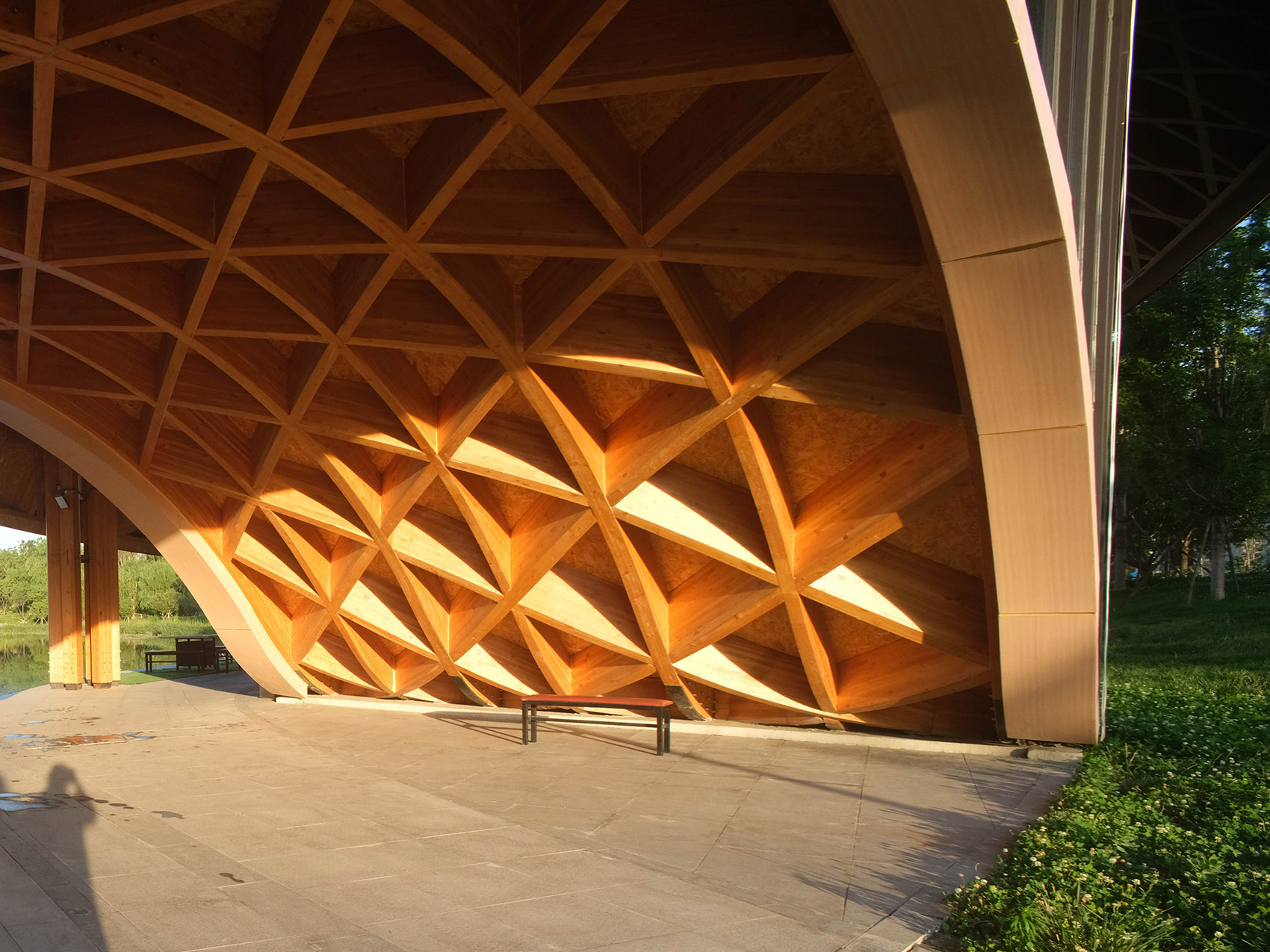 Lakeside Restaurant at Silk Road Friendship Park in Dingzhou by SUP ...