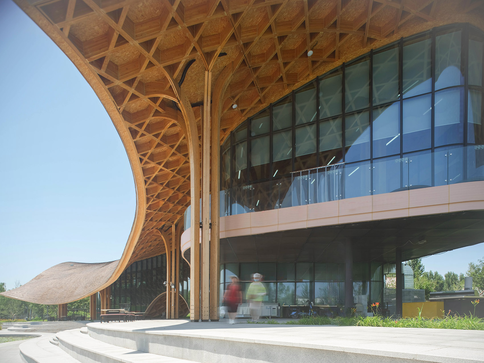 Lakeside Restaurant at Silk Road Friendship Park in Dingzhou by SUP ...