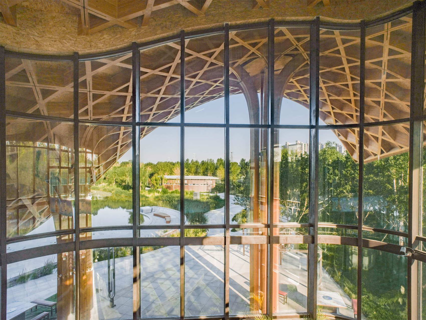 Lakeside Restaurant at Silk Road Friendship Park in Dingzhou by SUP ...