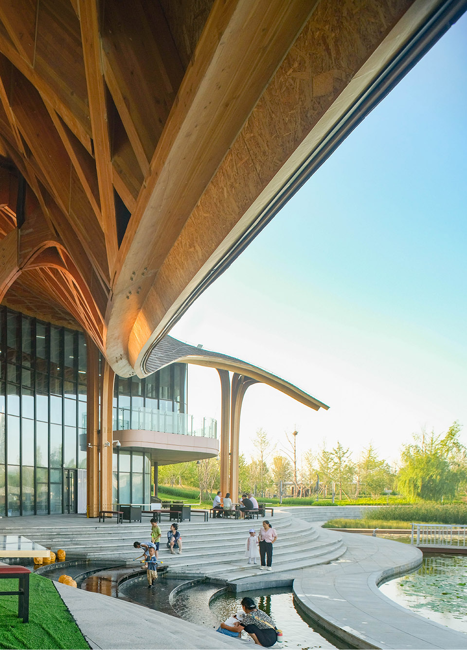 Lakeside Restaurant at Silk Road Friendship Park in Dingzhou by SUP ...