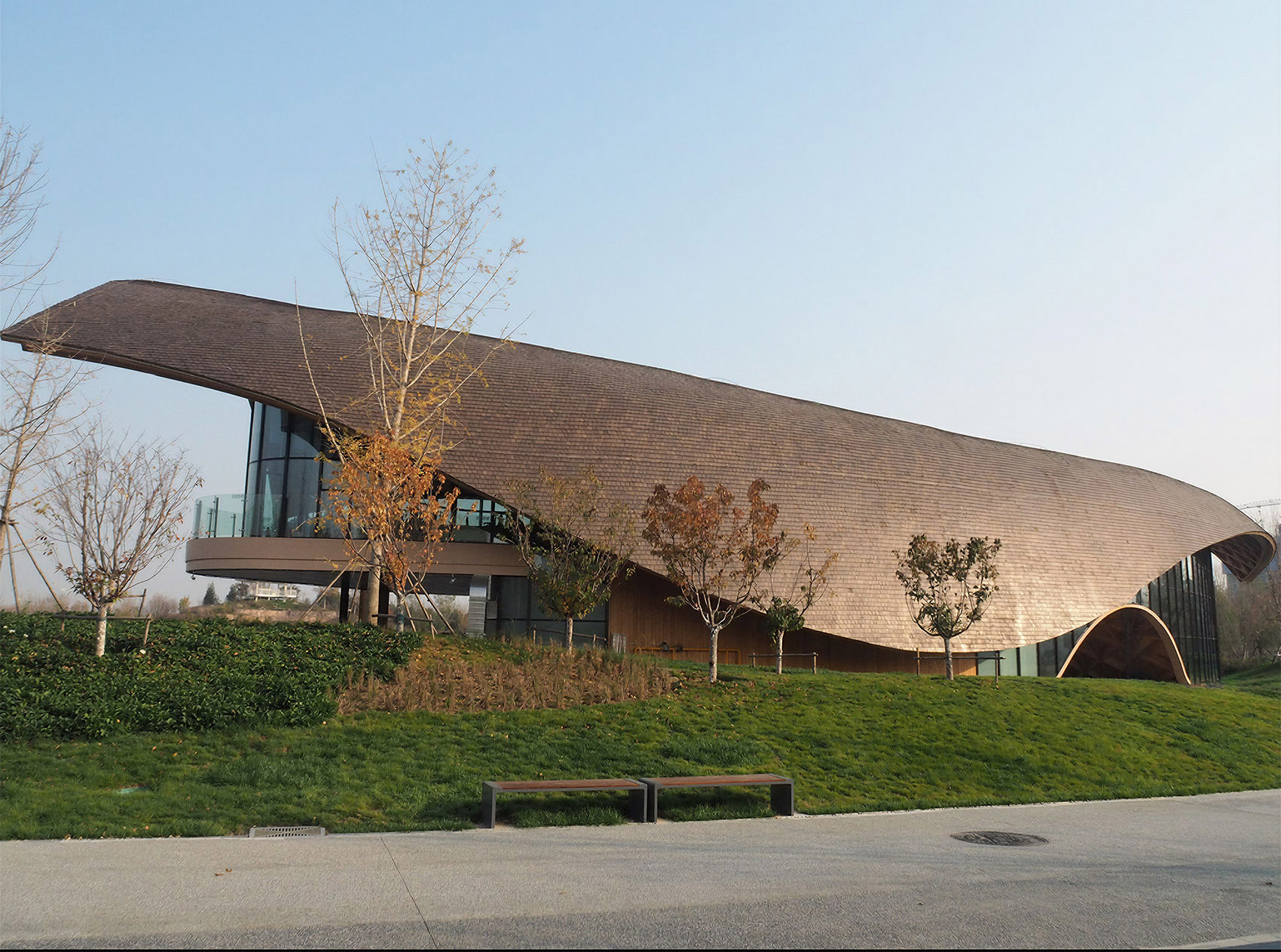 Lakeside Restaurant at Silk Road Friendship Park in Dingzhou by SUP ...
